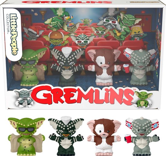 Little People Collector Gremlins Film Set - 4 Figuren met Vitrine | bol