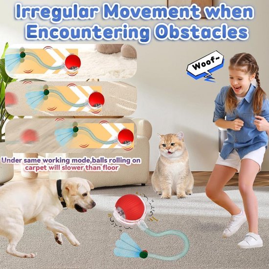 speelgoed de Chat Interactif Ballon pour Chats d'Intérieur – Ballon de ...