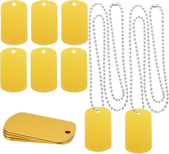 Metalen blanco labels reliëf set van 5 - Aluminium blanco tags - DIY ...