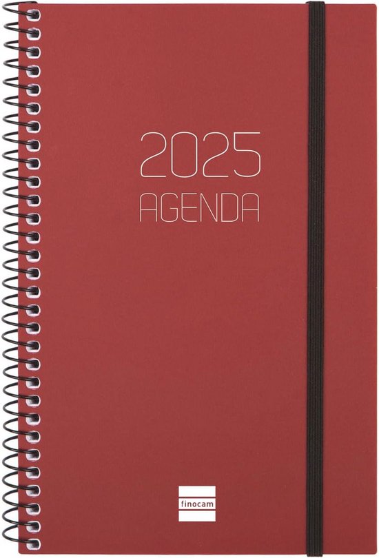 Spiraal Kalender 2025 - Weekoverzicht, Opaque, Liggend Formaat, Januari ...
