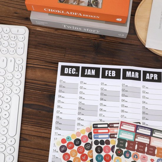 Allecta - Jaarkalender 2025 voor Aan de Muur - Grote Kalender ...
