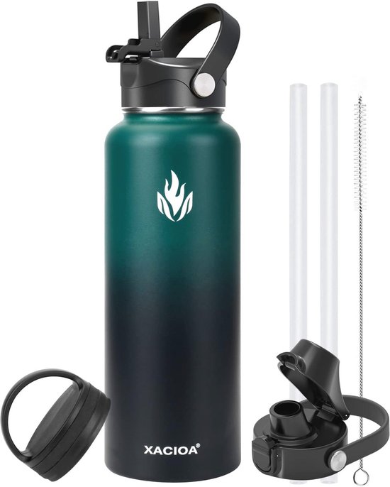 Vacuüm geïsoleerde waterfles 1180ml - Roestvrijstalen thermoskan met ...