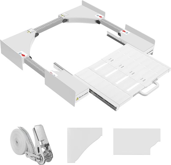 Overlayset voor wasmachine en droger, verstelbare stapelset met ...