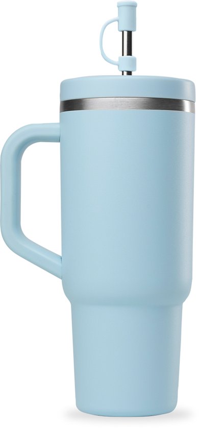 Qwetch - Isothermische Travel Cup - Pastel Blauw- 900ml | bol