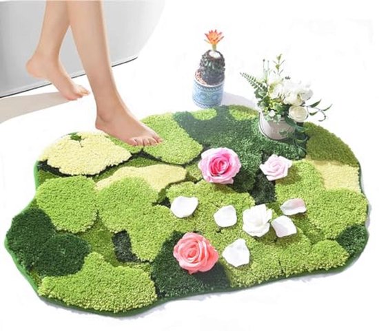 Leuke Groene Mos Badmat voor Badkamer Decor | bol