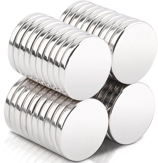 Set van 40 Sterke Neodymium Magneten 15x2 mm Rond - Extra Krachtig voor ...