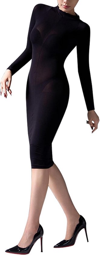 Doorzichtige Bodykousen Jurk voor Dames - Matte Full Body Stocking | bol