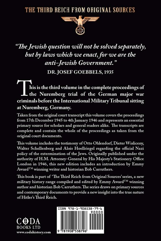 Neurenberg Processen Deel 3: Documentaire over het Beleid tot ...