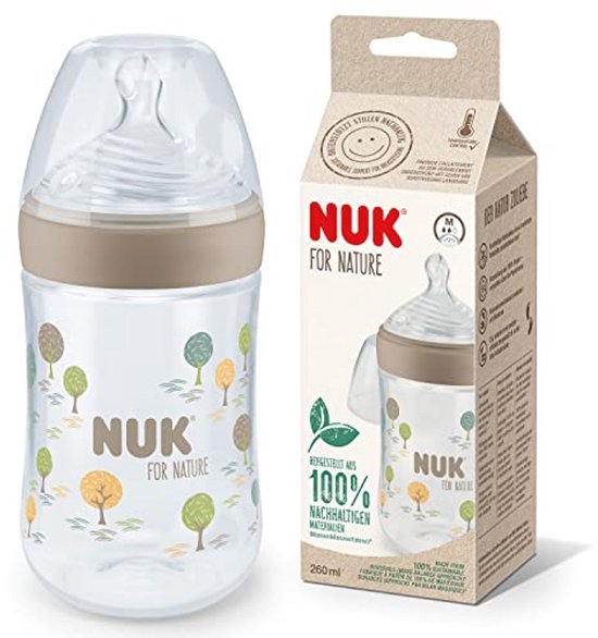 Babyfles 260 ml met Natuurlijke Zuigergang en Temperatuur Controle ...