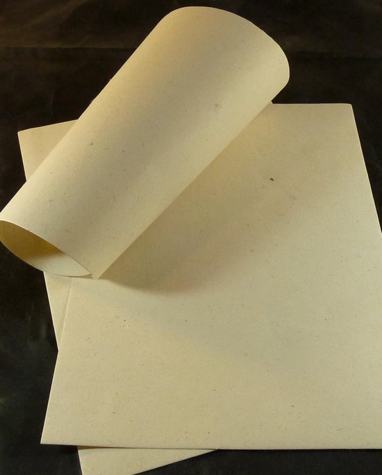 Handgeschept Hennep Papier A5 Set van 20 Vellen – Stevig Schrijf- en ...