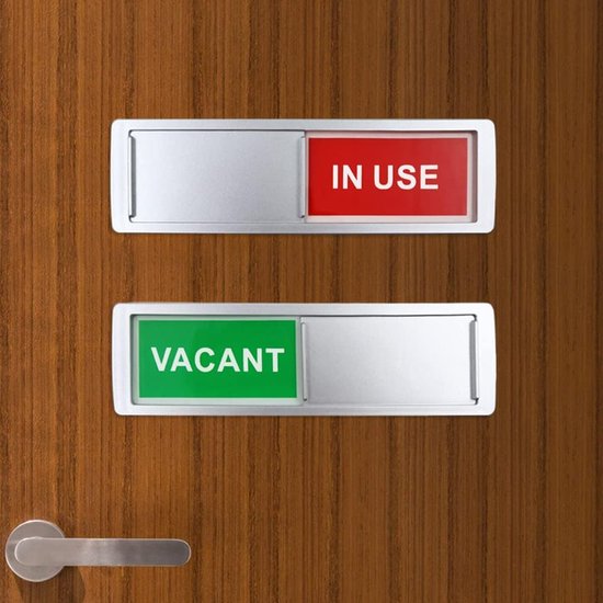 2 Pcs Empty in Use Sign - Sliding Door Indicator Board - 7 x 2 inch ...
