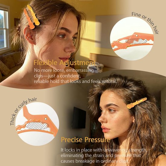 Set van 10 Platte Haarclips voor Dames en Heren - Antislip ...