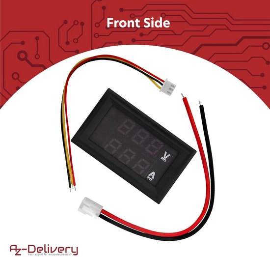 3x Voltmeter Ammeter Module met LED Display voor Arduino en Raspberry ...