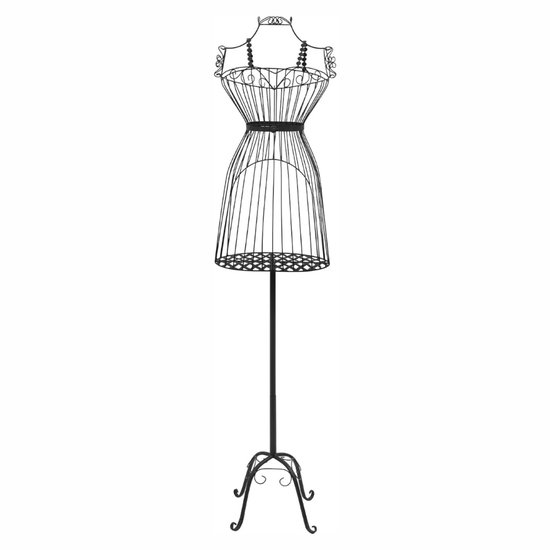 Quvo® Verstelbare Paspop - Etalagepop - Paspop - Zwart - 85 cm x 37cm x ...