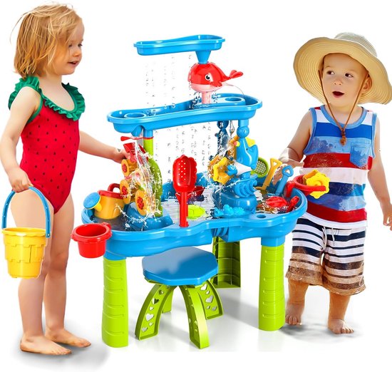 Waterspeeltafel met Afdekhoes voor Peuters en Kleuters 3-6 Jaar | bol