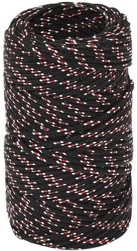 Boot touw 2 mm 100 m polypropyleen zwart | bol