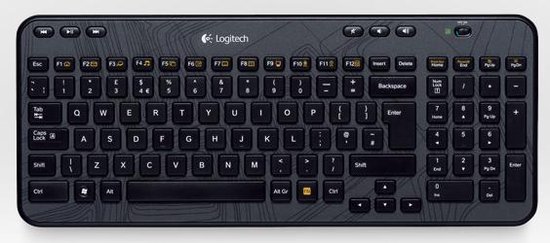 Logitech Wireless Keyboard K360 clavier RF sans fil QWERTY Anglais Noir ...