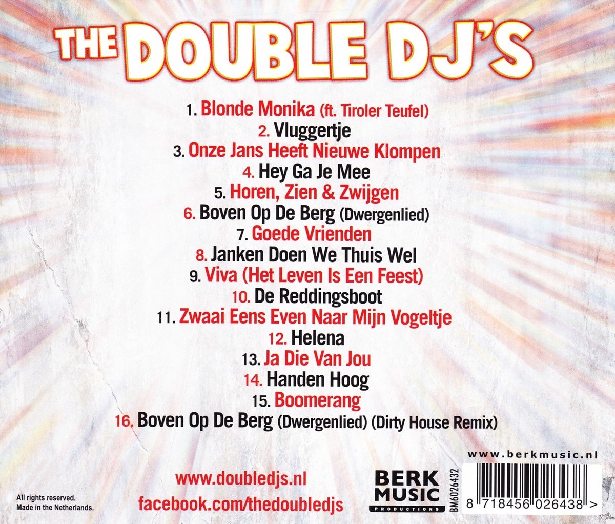 Double DJ's - Double Feest (CD), Double Dj'S | CD (album) | Muziek ...