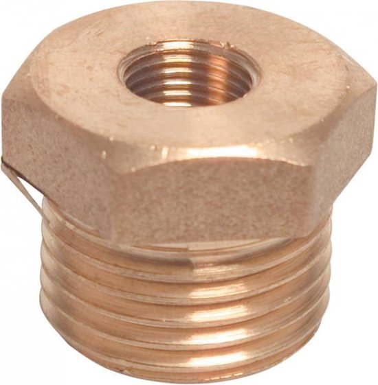 Messing verloopring | Buitendraad x binnendraad | 1 x 3/4 | bol