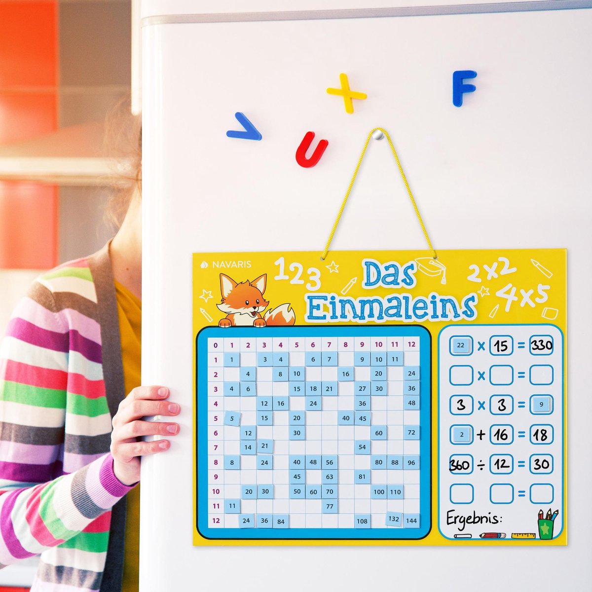 Navaris magnetische vermenigvuldigingstabel in het Duits - Poster met ...