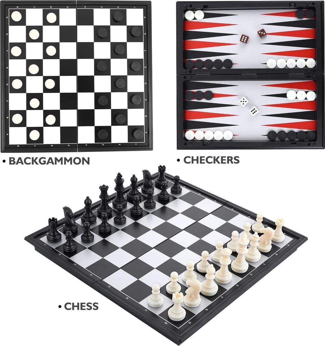 Schaakbord MET Schaakstukken - Zinaps Magnetic Chess Set ...