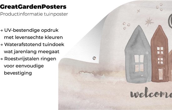 Schuttingposter Winter - Spreuken - Quotes - 'Welcome home' - 200x100 ...