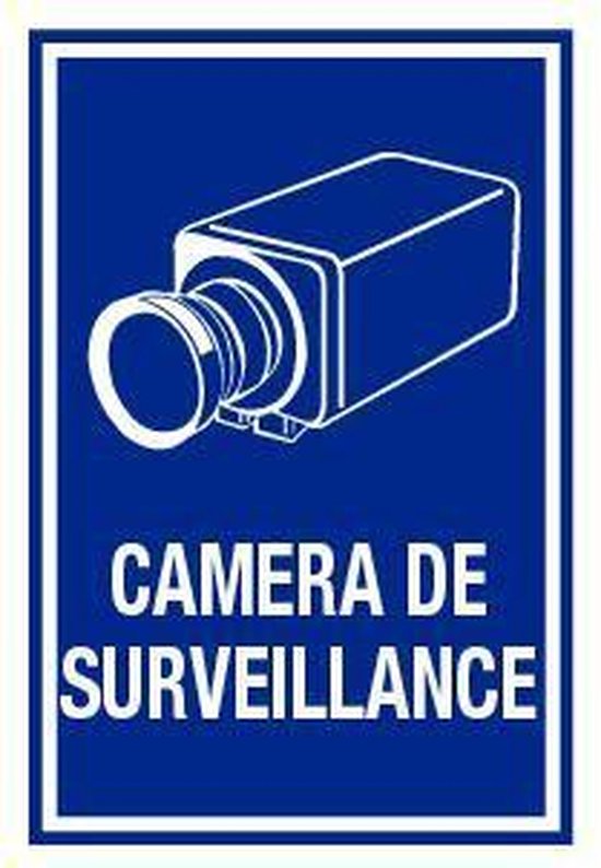 Camera de surveillance sticker 150 x 200 mm | bol