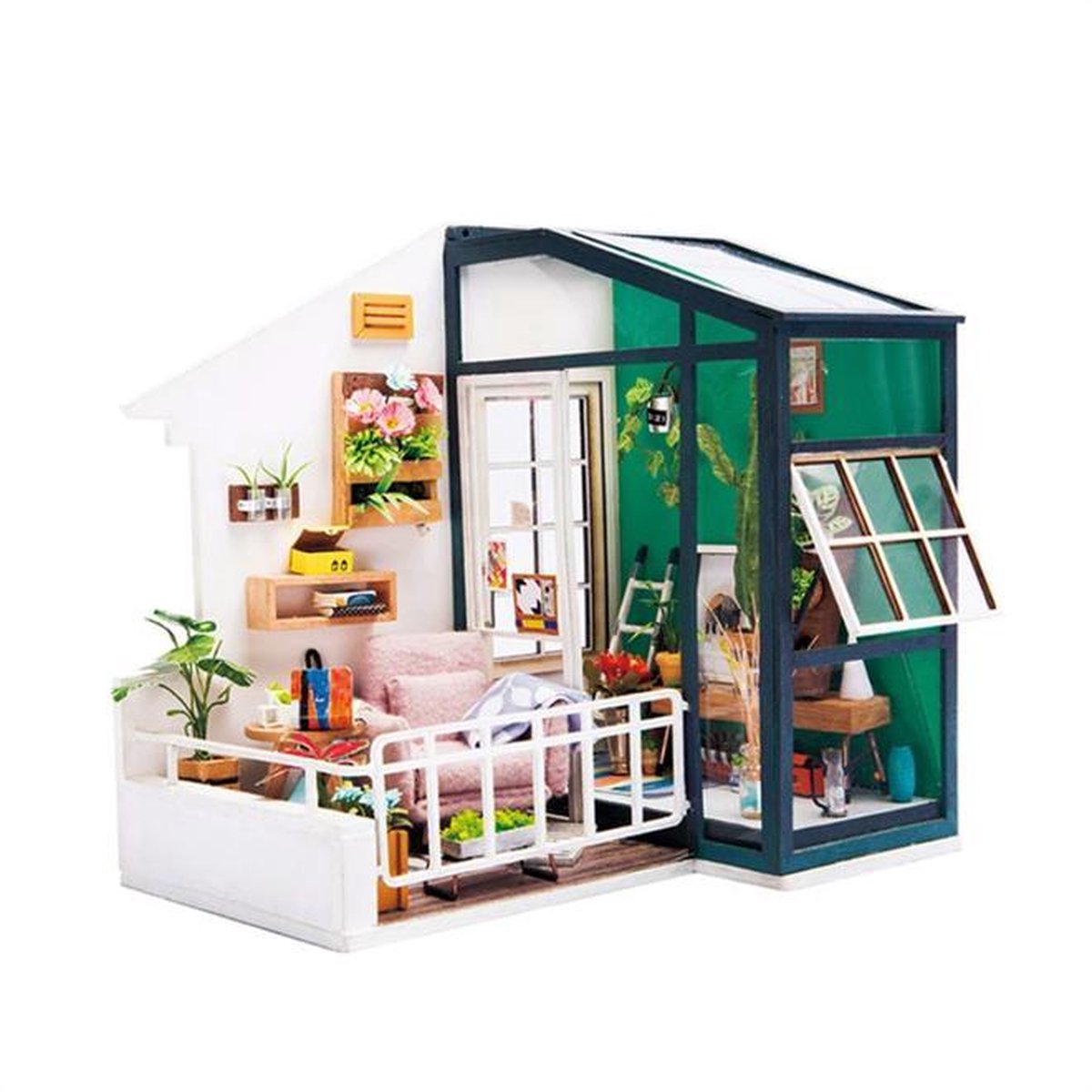 Robotime modelbouwpakket - Balcony Daydreaming | bol.com