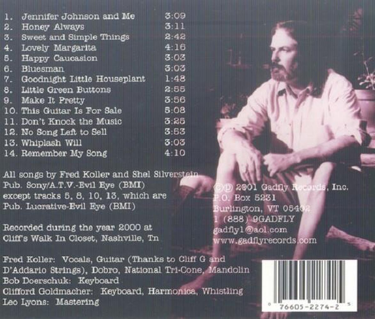 Fred Koller - No Song Left To Sell (CD), Fred Koller | CD (album ...