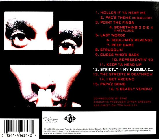 2Pac Strictly 4 My N.I.G.G.A.Z. - Hiphop album - CD | bol