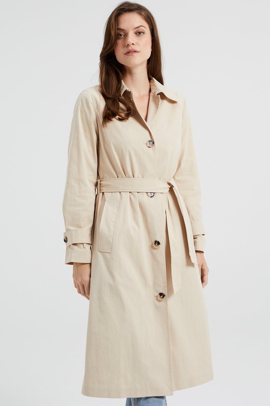 WE Fashion Dames trenchcoat met ceintuur | bol.com
