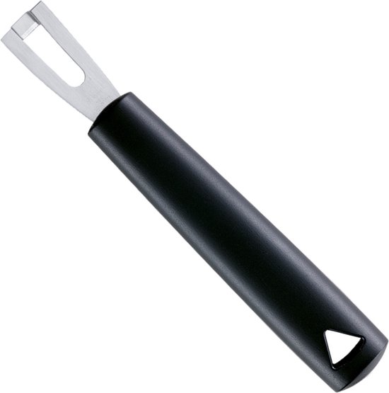 Triangle Professionele Canneleur - Rechthoekig - RVS - 15 cm - Zwart | bol