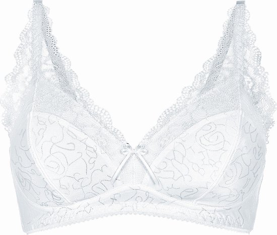 Amoena Prothese Bh Zonder Beugel Amanda Triangel Wit - maat EU 85D / FR ...
