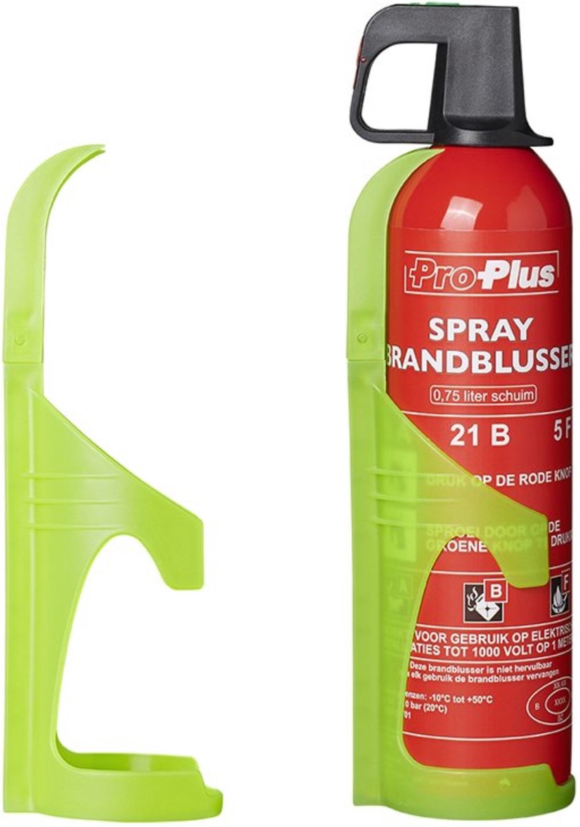 Support mural Pro Plus , extincteur, 750 ml, fluorescent | bol.com
