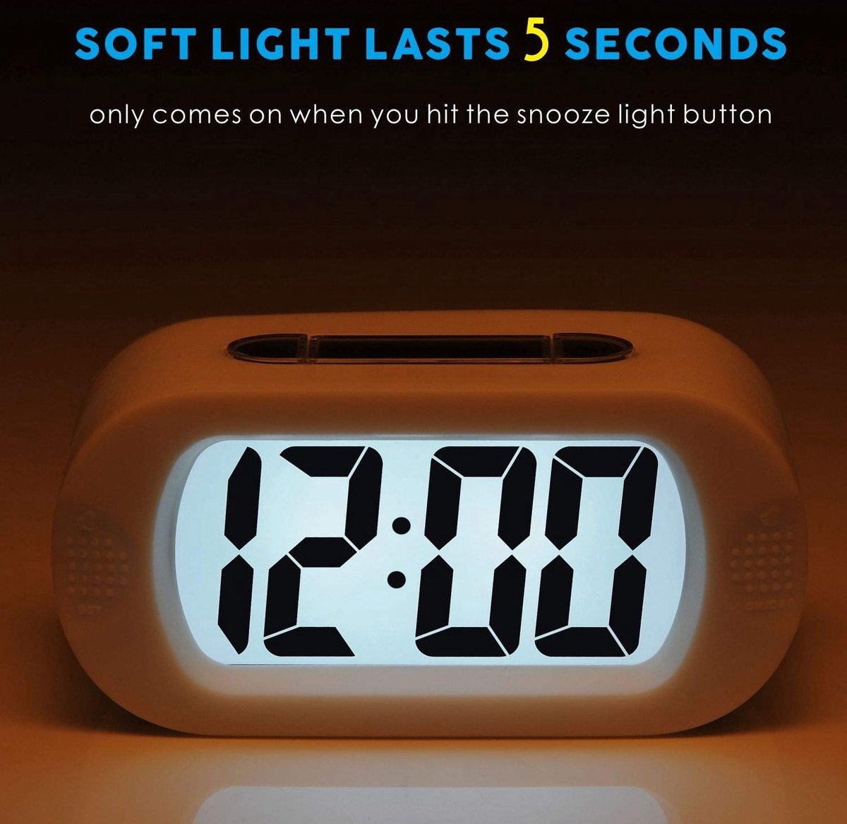 Digitale Wekker Klok - Makkelijk Instelbaar Alarm met Snooze en licht ...