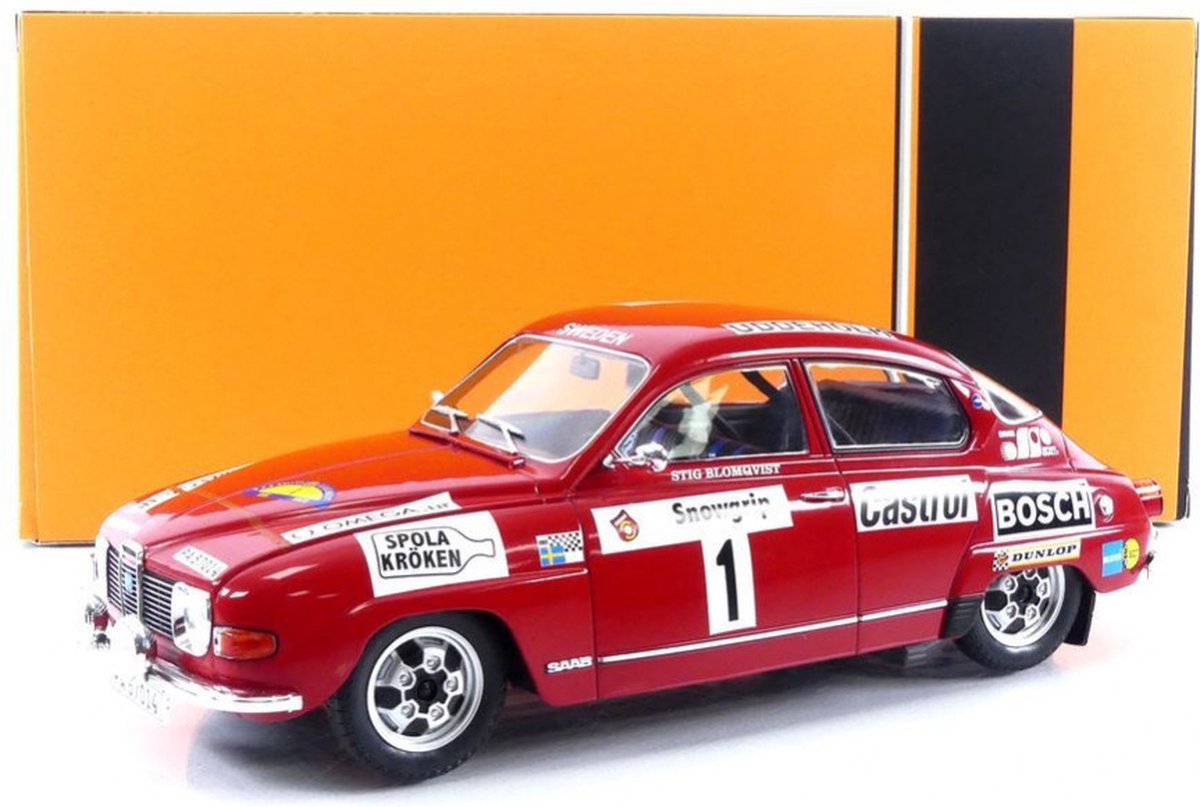 Saab 96 V4 #1 Winner Swedish Rally 1973 - 1:18 - IXO Models | bol.com