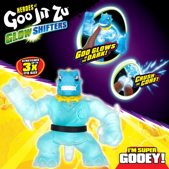 Goo Jit Zu Shifters superhelden set - Tyro - Glow in the dark | bol.com