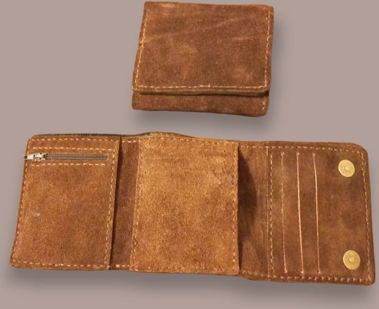 Handgemaakte Leren Portemonnee - Origineel leer voor mannen en vrouwen ...