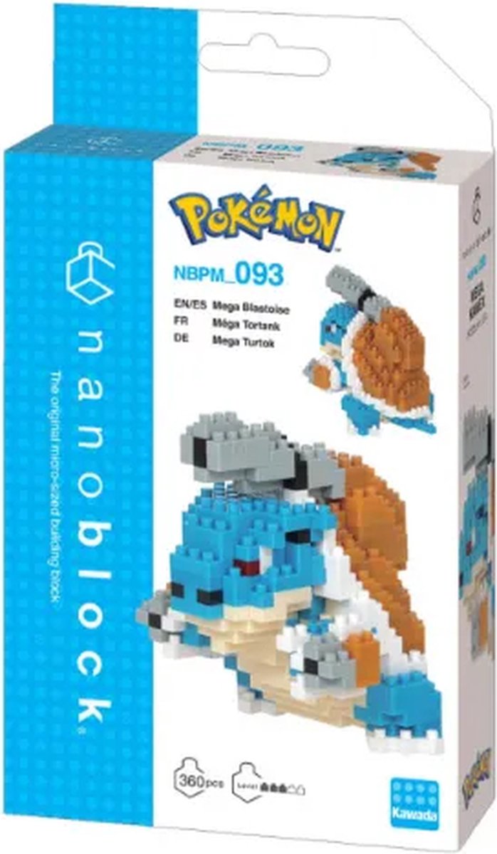 Nanoblock Pokemon Mega Blastoise Mega-Tortank Mega-Turtok NBPM-093 ...