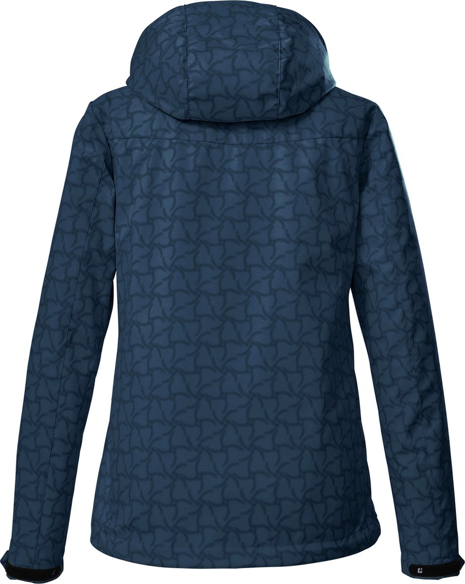 Killtec dames zomerjas - softshell jas - navy print - 39140 - maat 38 | bol