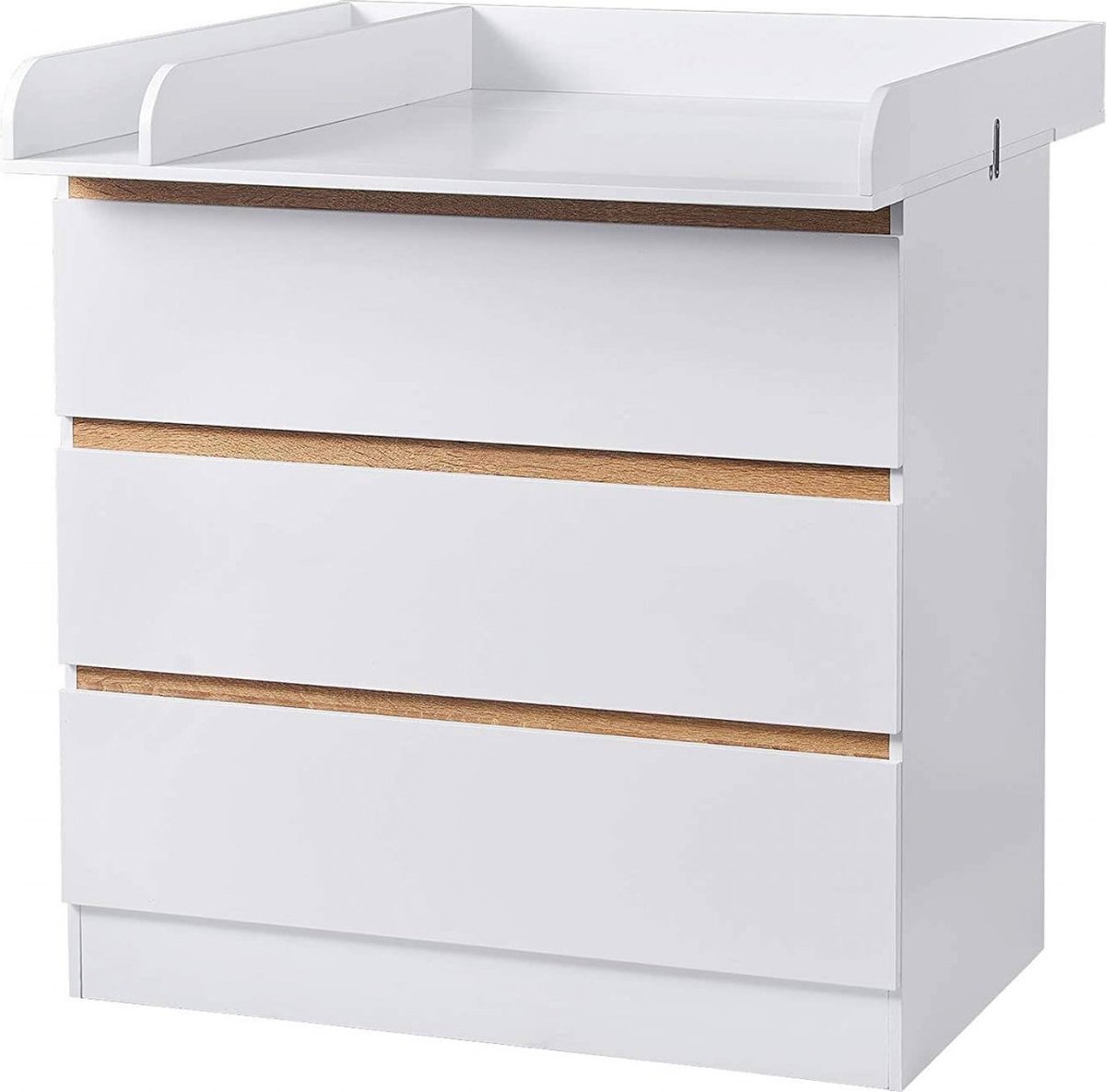 Commode Commode Met 3 Lades Commode Babymeubels Wit | bol.com