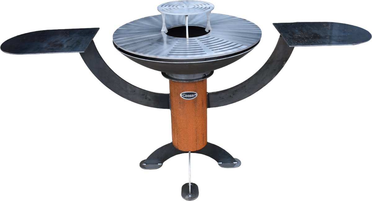 Caesar Classic Rusty - Vuurschaal BBQ - Bakplaat BBQ - BBQ met bakplaat - 80cm bakplaat | bol.com