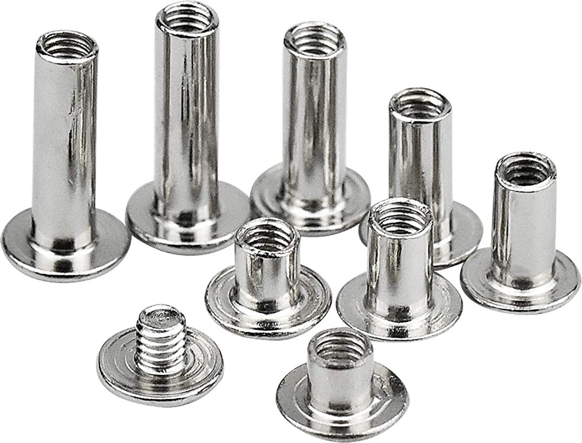 230 stuks Chicago schroeven geassorteerde kit bindschroeven palen nagel ...