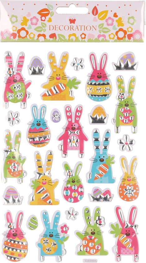 Stickervellen met paaskkuikens - 26 stickers - incl. stickervel - 26 ...