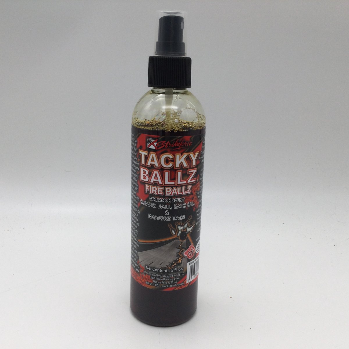 Bowling bowlingbal cleaner 'Tacky Ballz, fire ballz' , fles van 8 oz ...