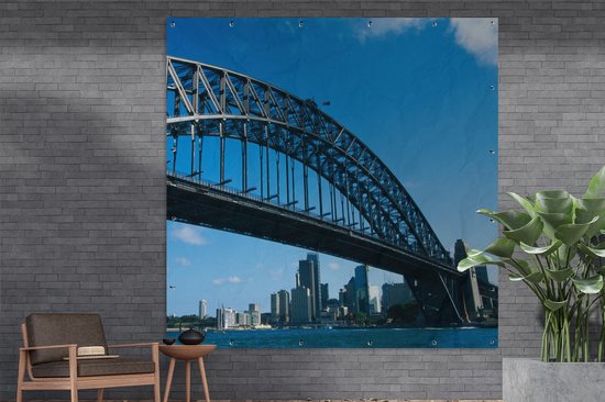 Tuin poster Sydney Harbour Bridge in Australië - 200x200 cm - Tuindoek ...