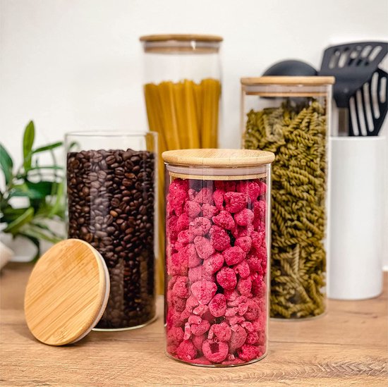 Voorraaddozen set – keuken voorraadbus - Voorraadpotten - Bewaarpotten ...