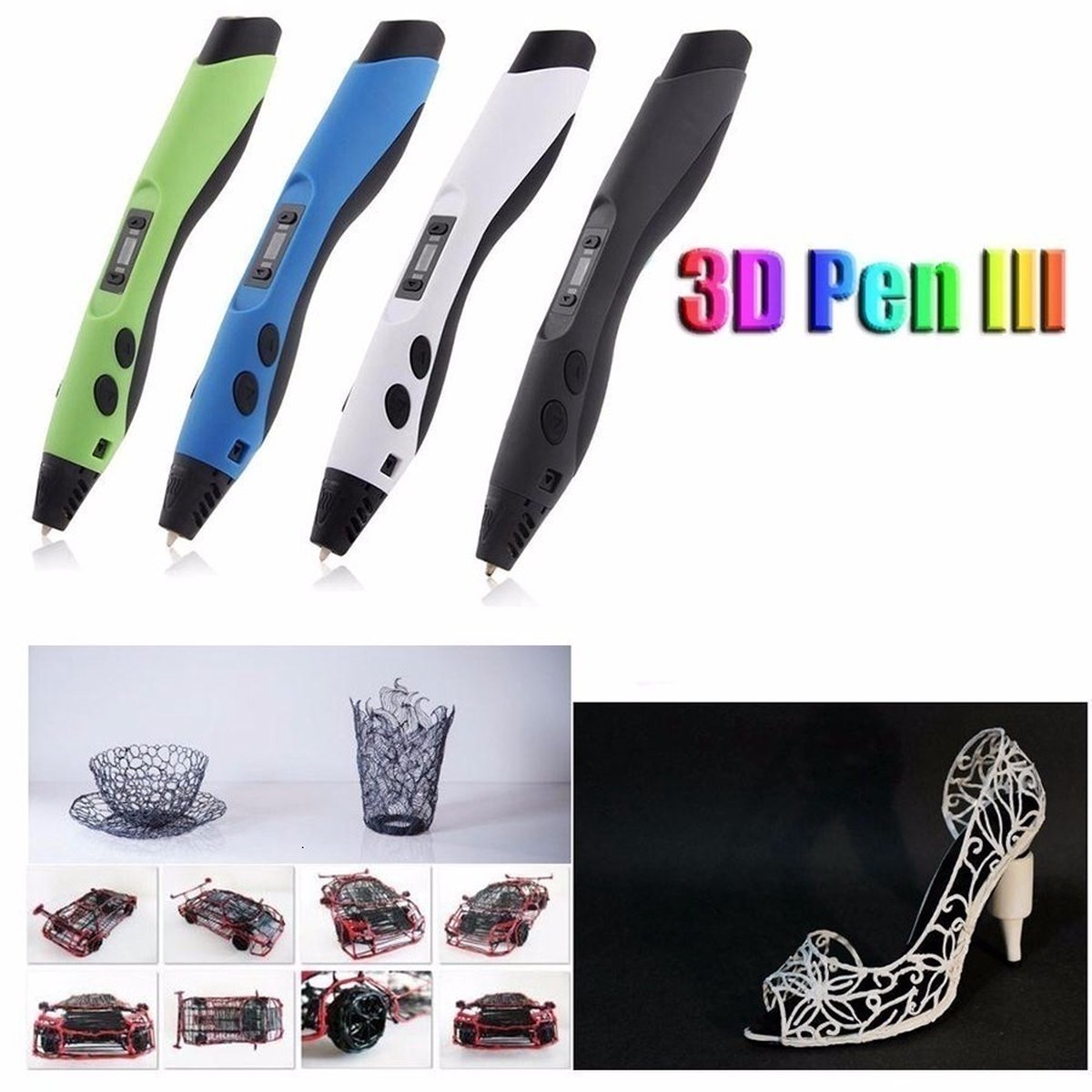 Symbaya - 3D Pen - 3D Pen Kinderen - 3D Pen Starterspakket Kinderen ...