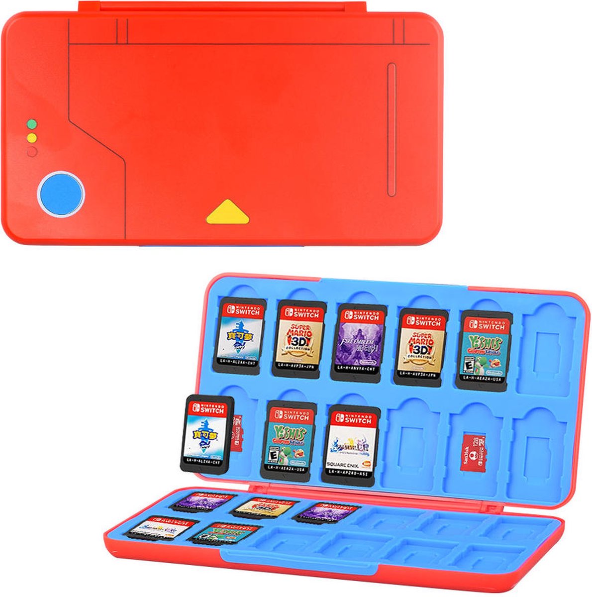 24-in-1 Game Card Case voor Nintendo Switch - Pokédex - Kaarthouder ...