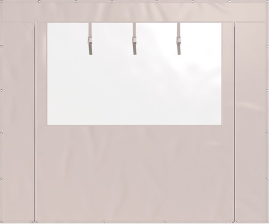 Veranda zeil PVC met raam en ritsen | 3 meter breed | 250cm hoog ...